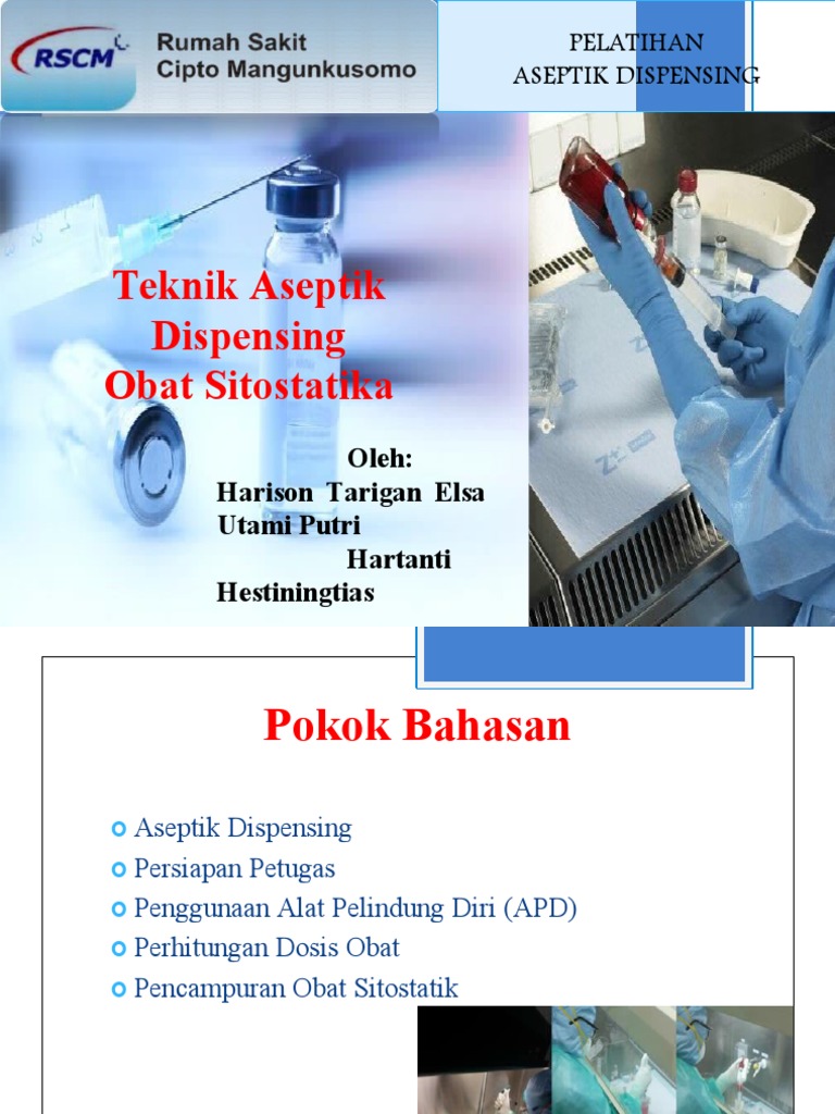 Materi Dan Simulasi Pencampuran Obat Sitostatika | PDF