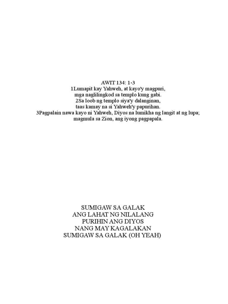 SUMIGAW SA GALA-WPS Office | PDF