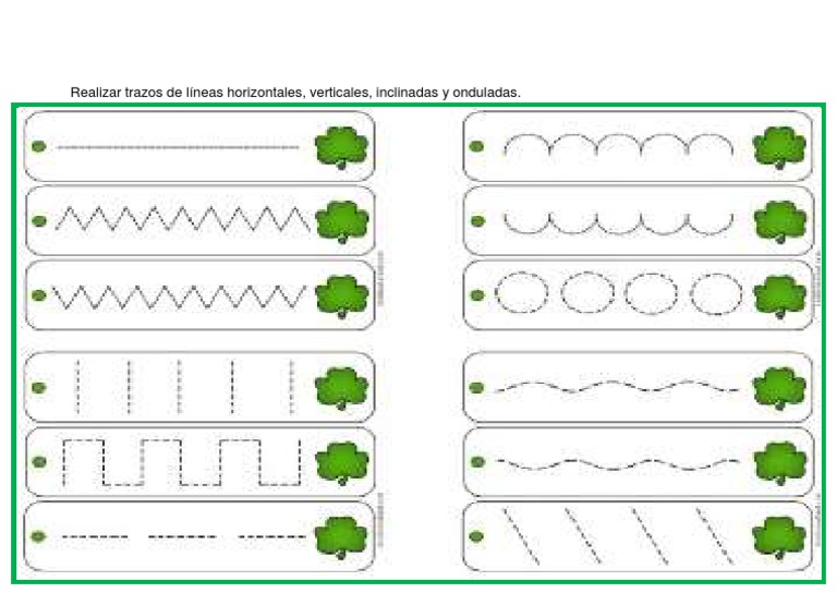 Realizar Trazos de Líneas Horizontales PDF | PDF