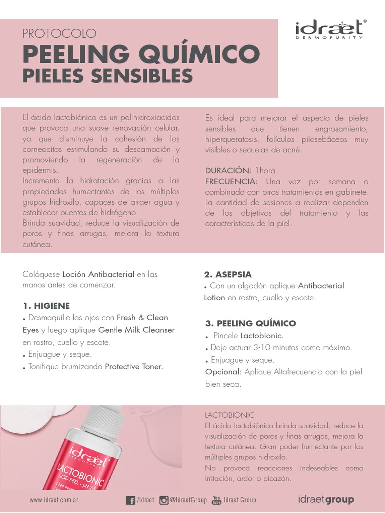 PEELING Quimico Pieles Sensibles PDF | PDF