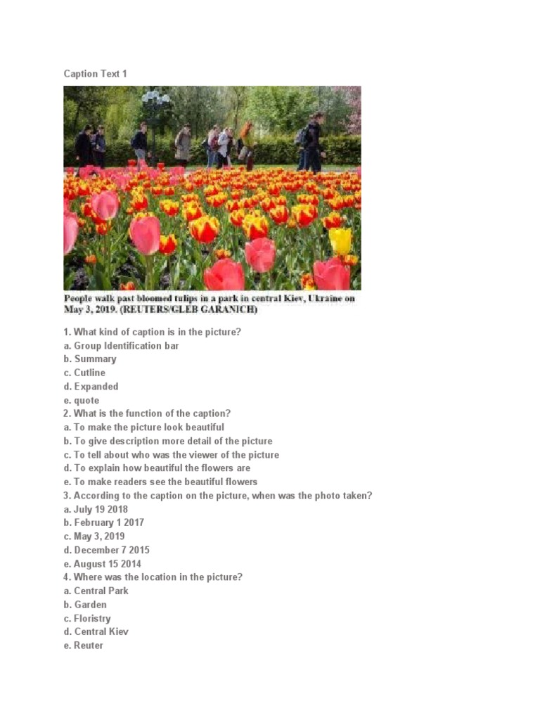 Soal Caption Text 1 | PDF | Jakarta