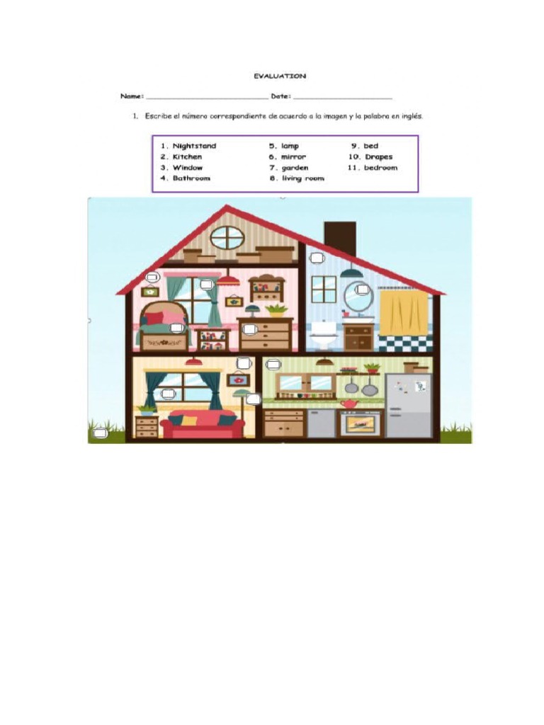 Partes de La Casa en Ingles | PDF