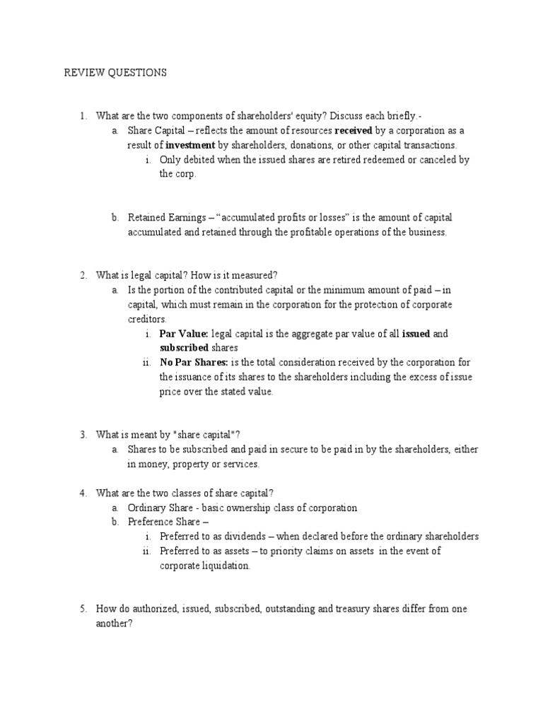 Review Questions | PDF