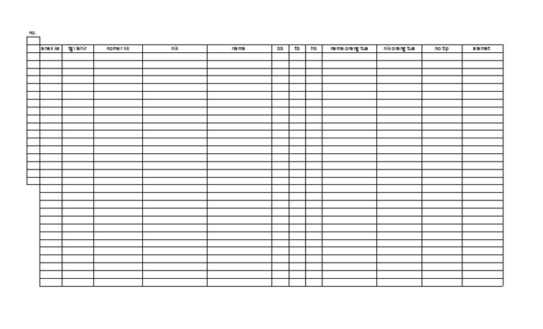 Form Entri Rematri Eppgbm | PDF