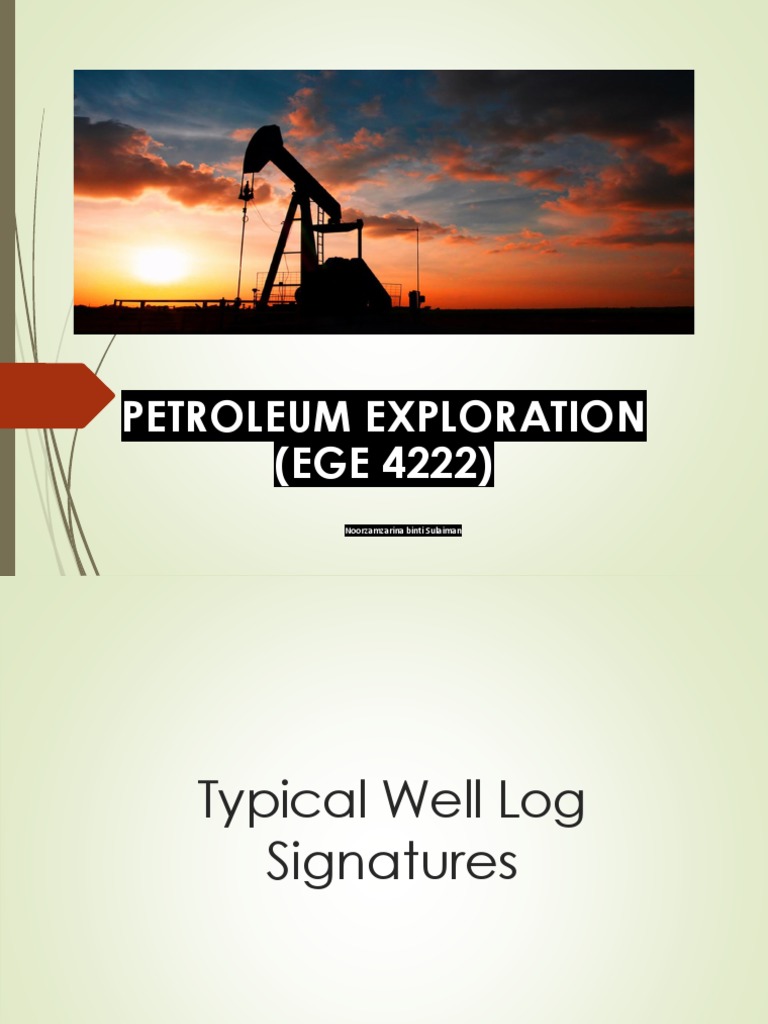 LECTURE 9 - Typical Well Log Signatures PDF | PDF
