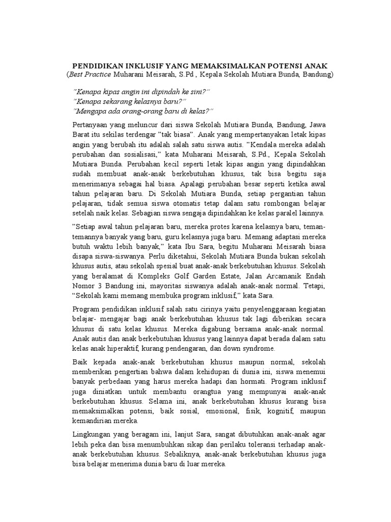 Contoh Best Practice | PDF