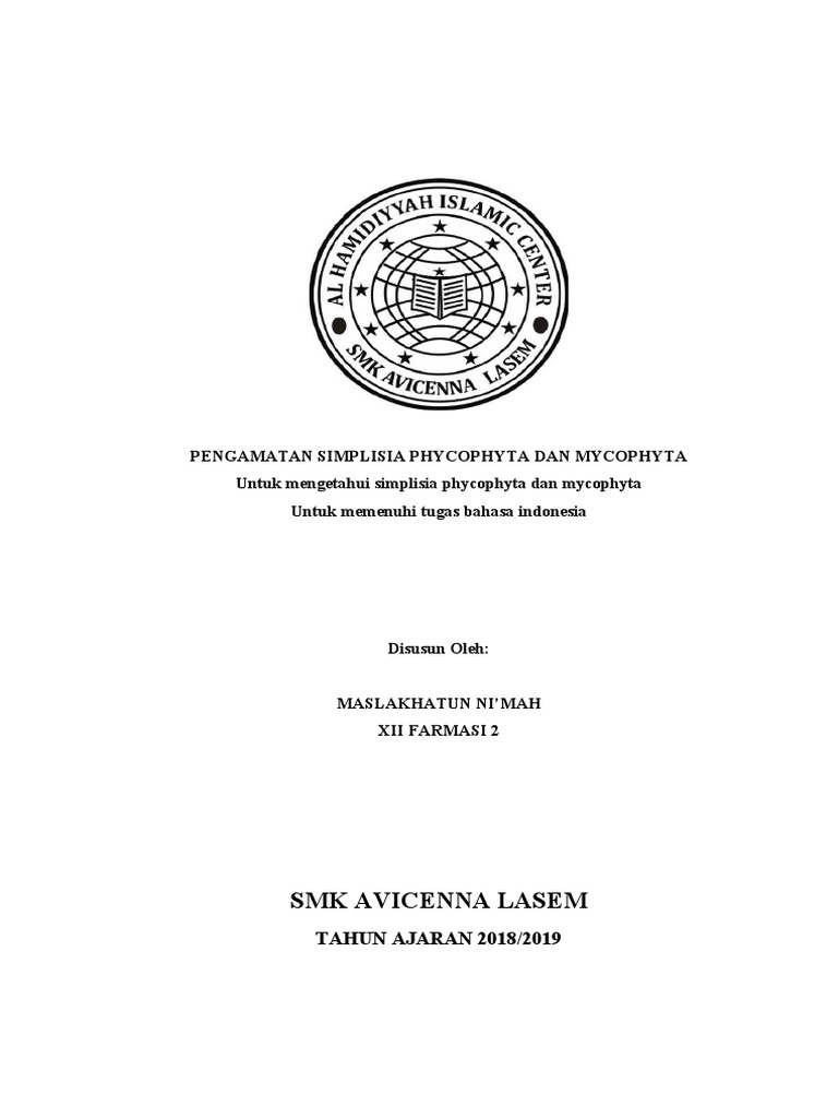 Observasi Simplisia Phycophyta dan Mycophyta | PDF