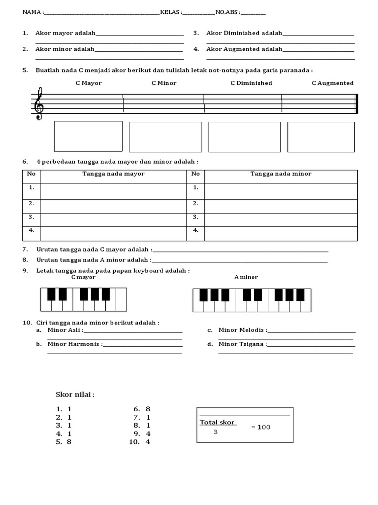 Akor Dan Tangga Nada | PDF