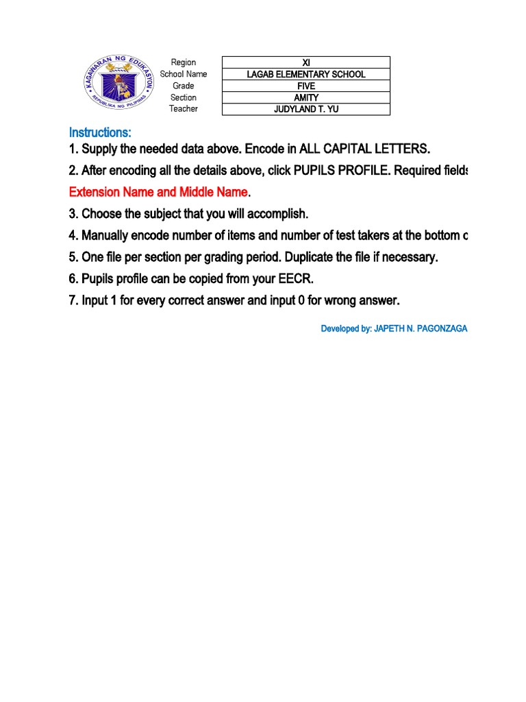 Grade 5 Amity Class Assessment Report | PDF | Philippines