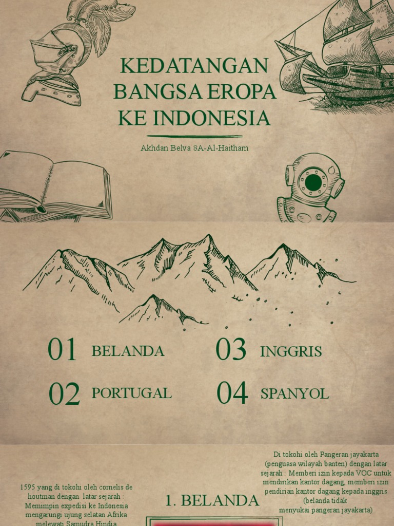 Kedatangan Bangsa Eropa Ke Indonesia IPS Akhdan Belva 8A-AL-Haitham | PDF