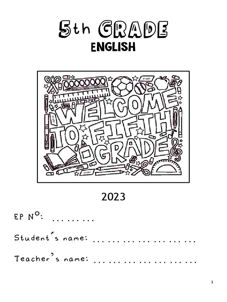 5TH Grade Booklet 2023 PDF | PDF