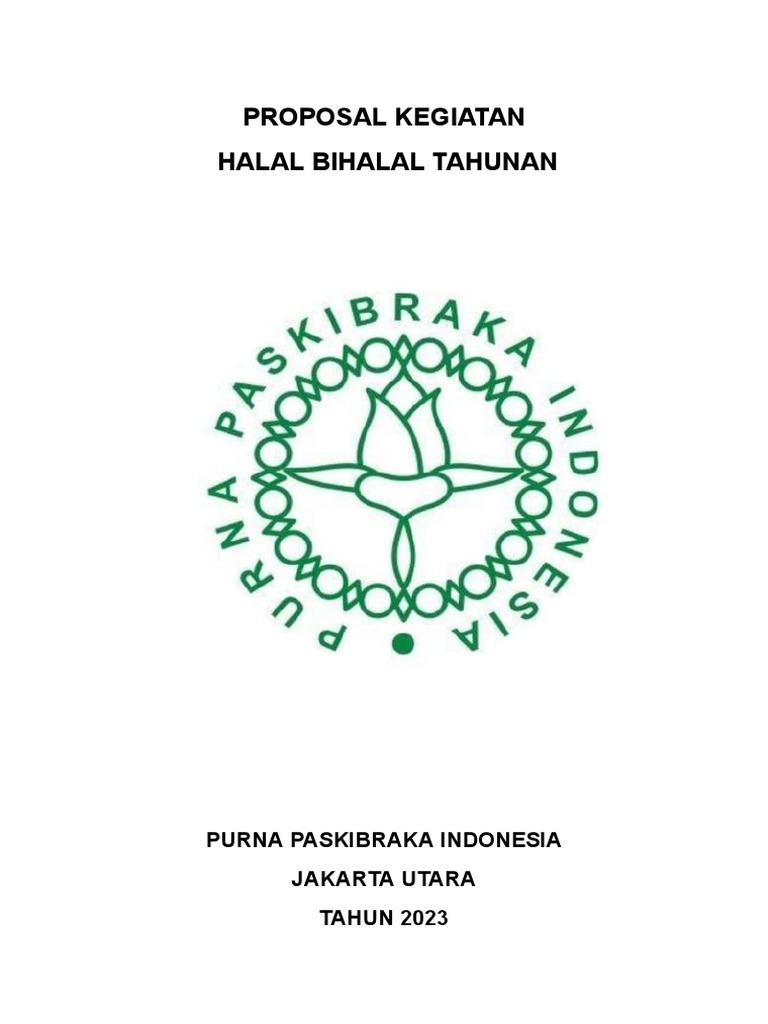 Proposal Halal Bihalal 2023 Revisi | PDF