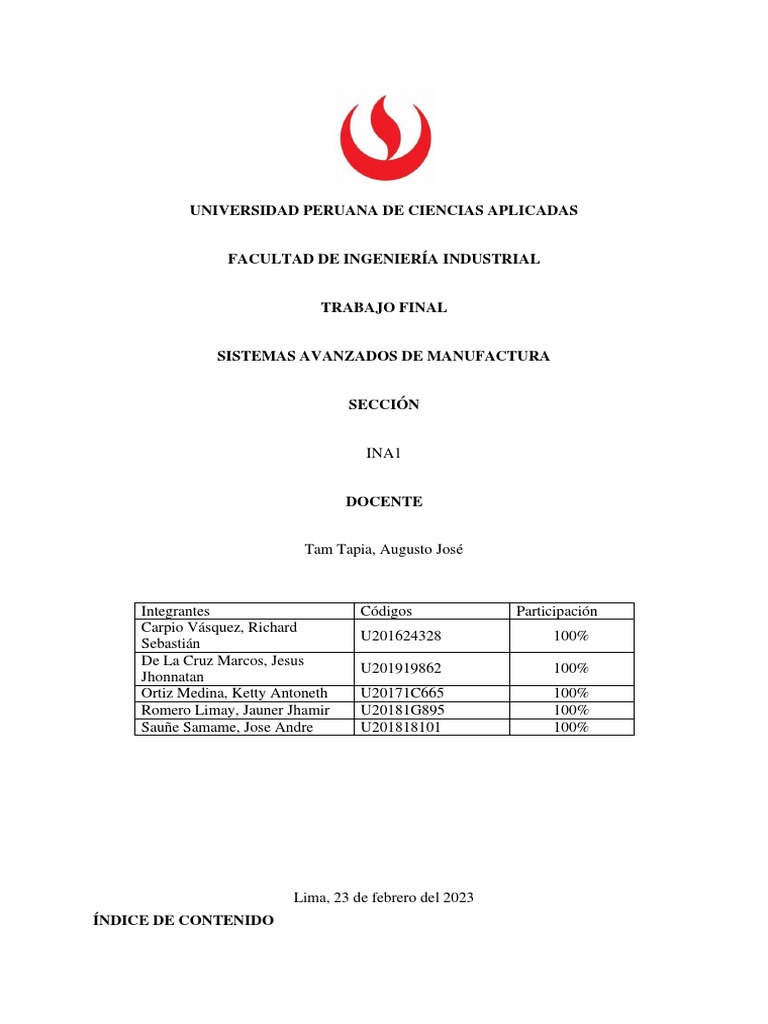 Ejem Trabajo Final - SAM PDF | PDF