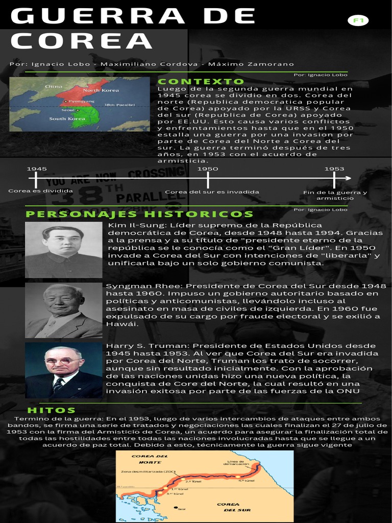 Guerra de Corea Infografía PDF | PDF