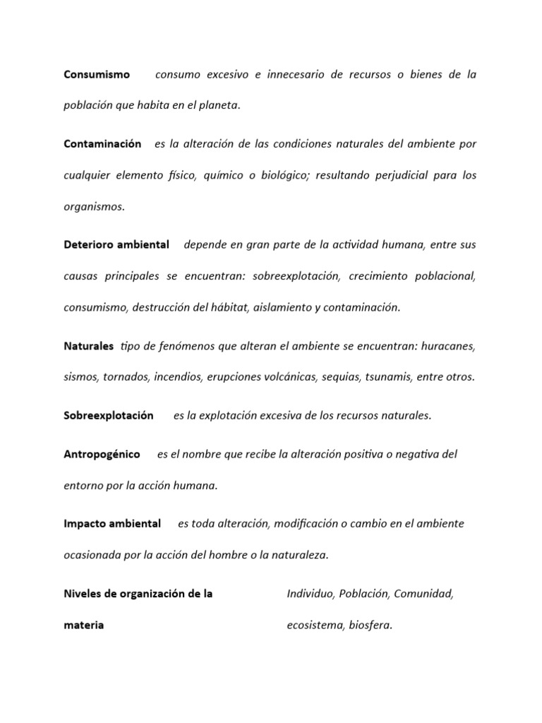 Impacto Humano en el Ambiente | PDF | Ecología | Entorno natural