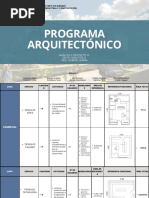 Programa Arquitectonico - Excel | PDF