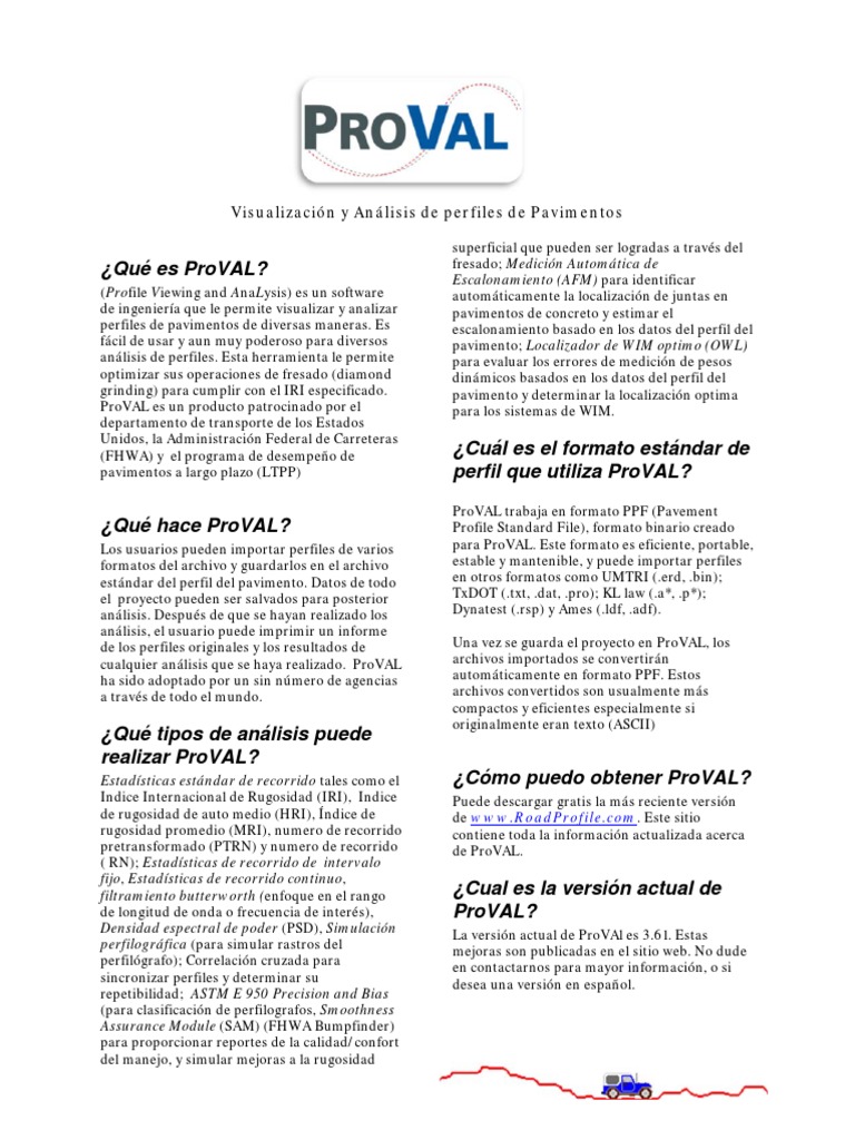 Análisis de Pavimentos con ProVAL | PDF