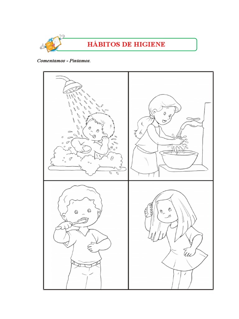 Fichas de Habitos de Higiene para Niños de 4 Años | PDF