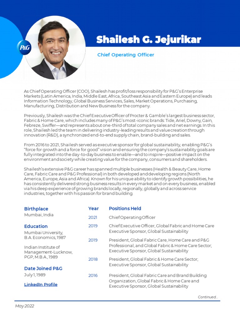 Shailesh Jejurikar's Career Highlights | PDF