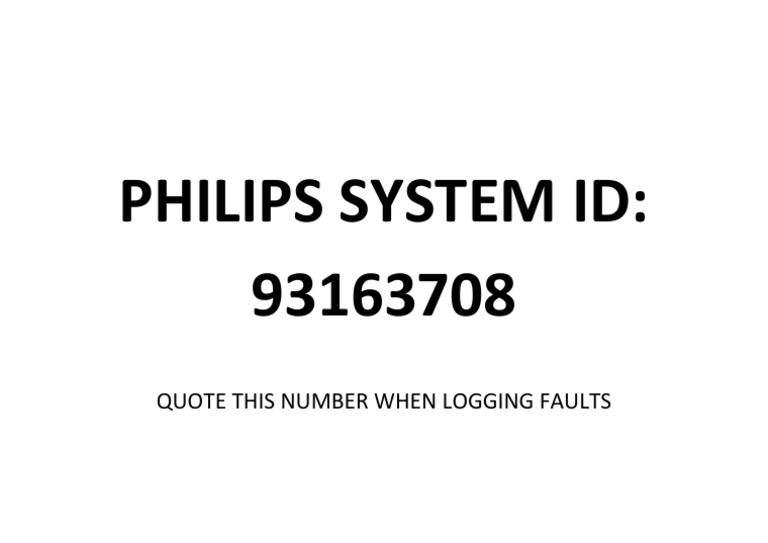 Philips System Id PDF | PDF