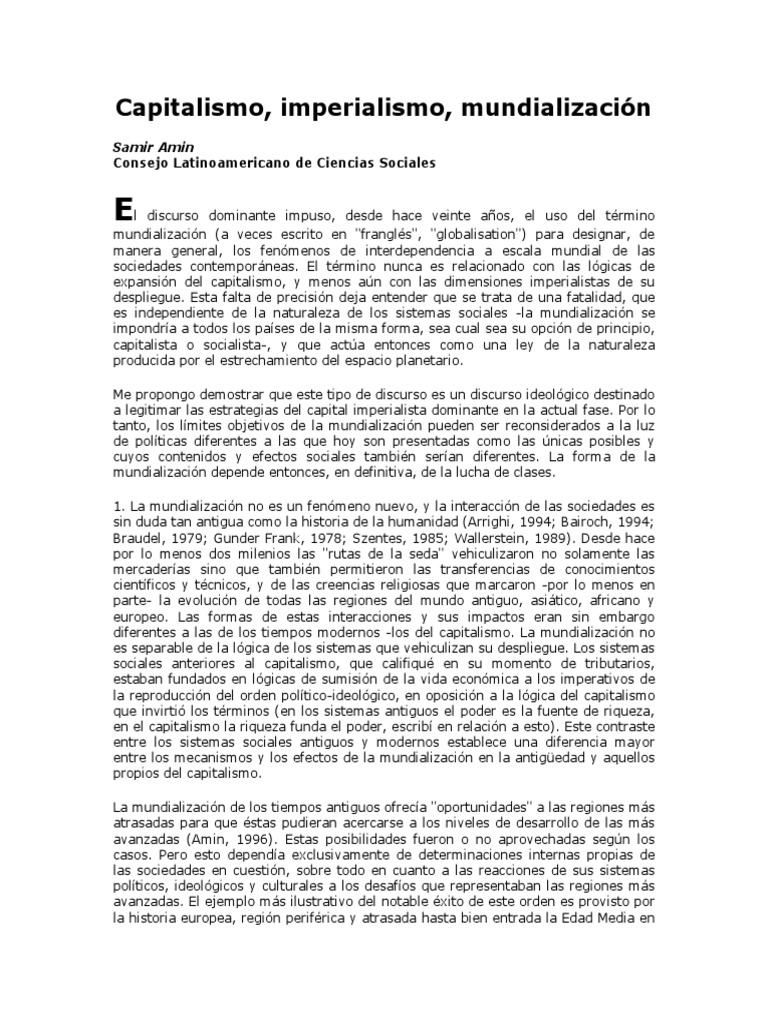 1 Samir Amin PDF | PDF