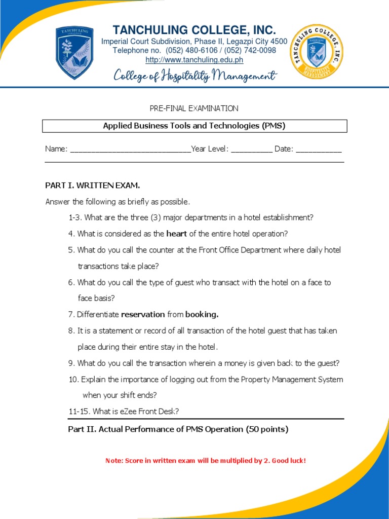 Midterm Exam - HPC 3 PDF | PDF