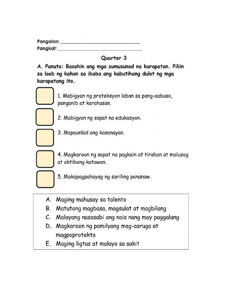 Karapatan NG Bata | PDF