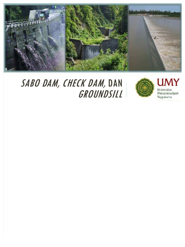 PDF Sabo Dam Check Dam Dan Groundsill Compress | PDF