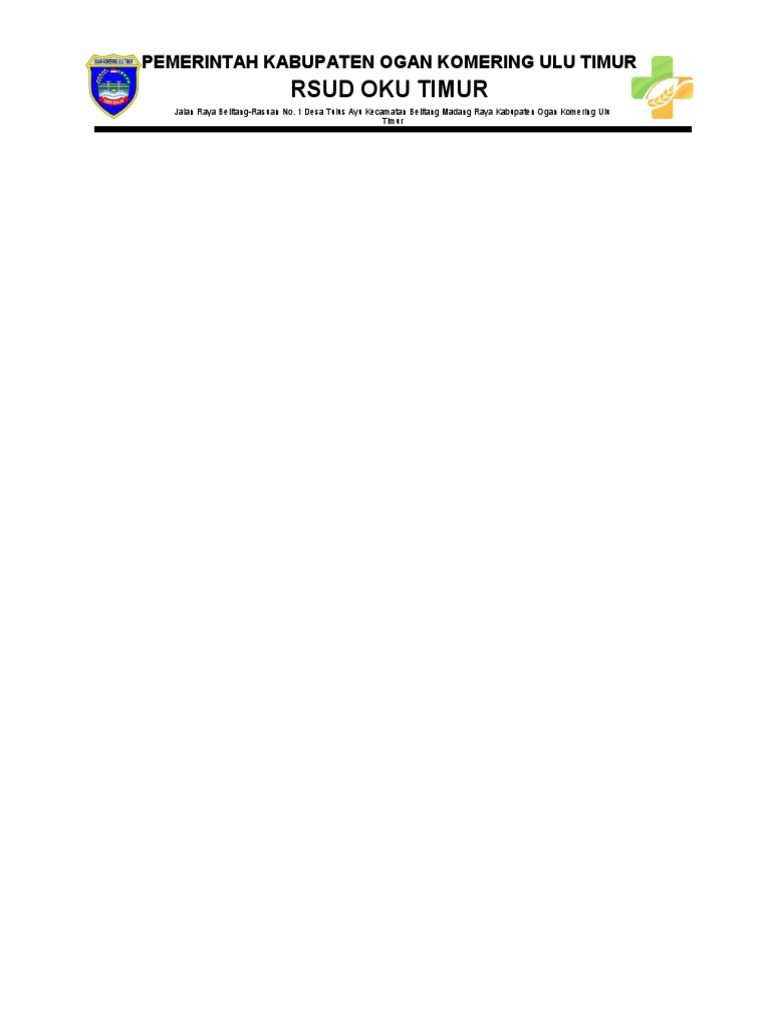 Kop Surat Terbaru Rsud | PDF