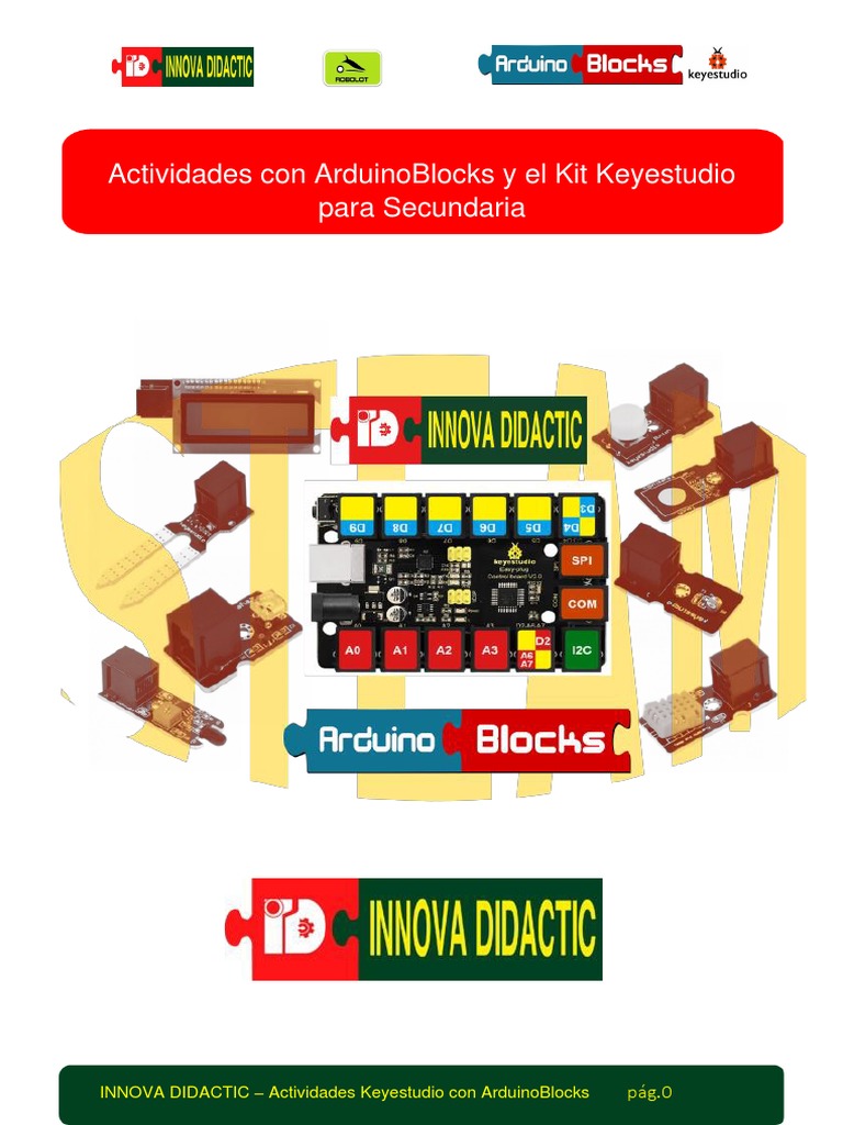 Actividades ArduinoBlocks Keyestudio | PDF | Arduino | Diodo emisor de luz