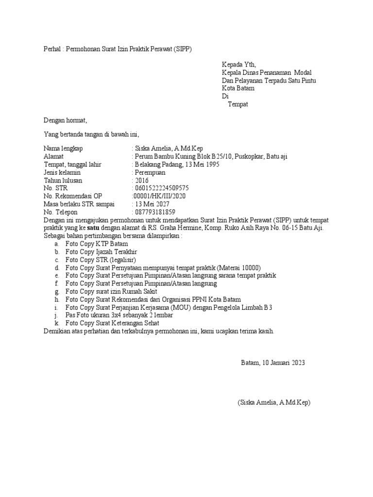 Surat Permohonan Dinas Penanaman Modal | PDF Surat Permohonan Dinas Penanaman Modal | PDF