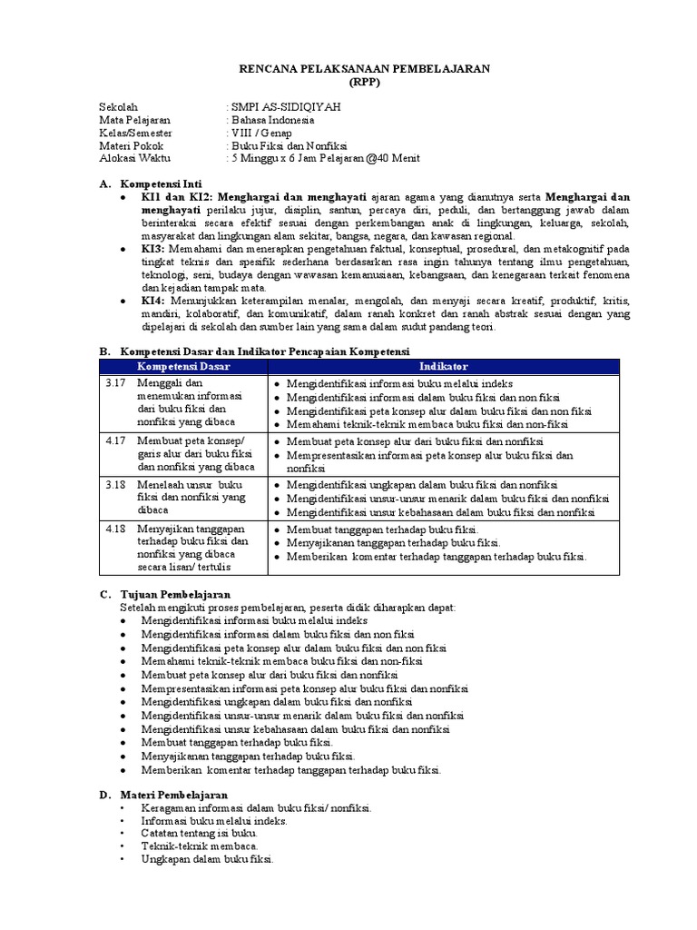 TEMA-9 - TEKS FIKSI DAN NONFIKSI BLM | PDF