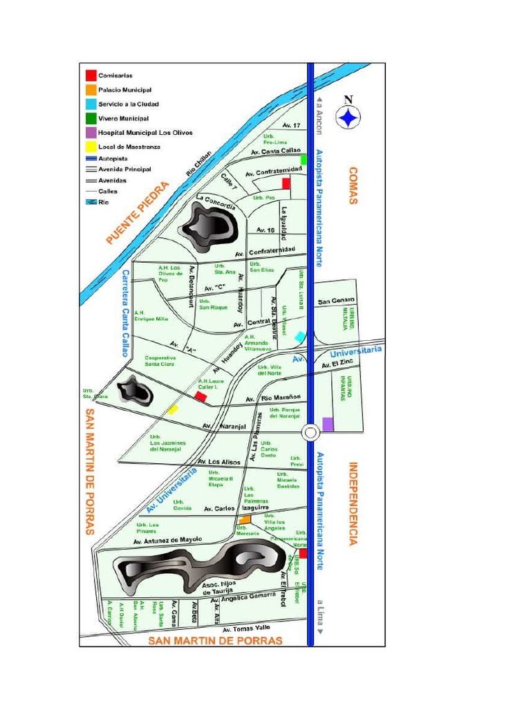 Mapa de Los Olivos | PDF