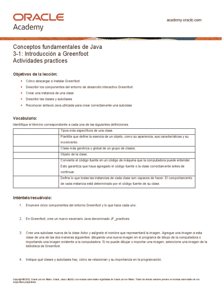 JF 3 1 Practice Esp | PDF