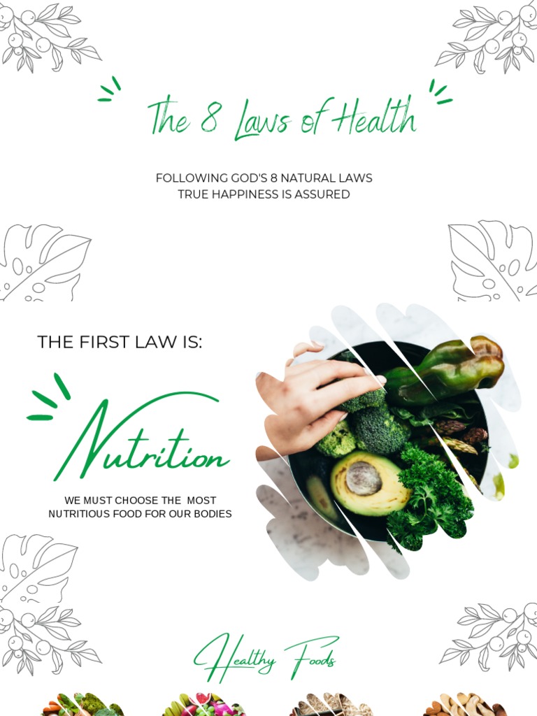 Green Healthy Food Presentation PDF | PDF