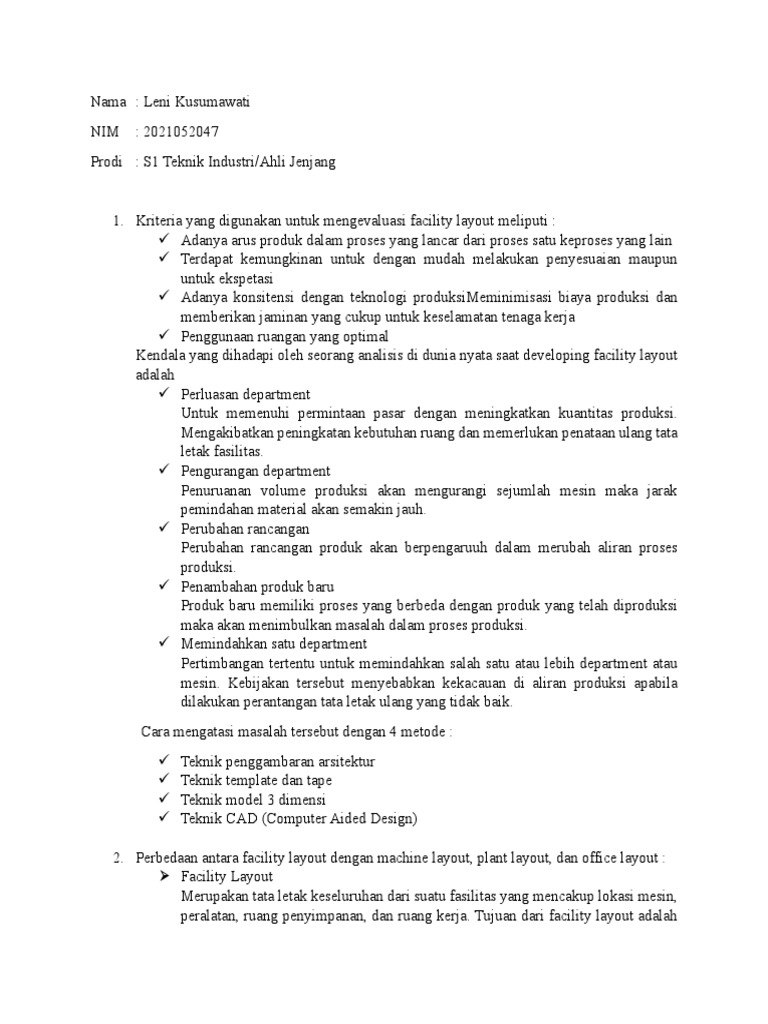 Tugas Mandiri - Leni Kusumawati PTL PDF | PDF
