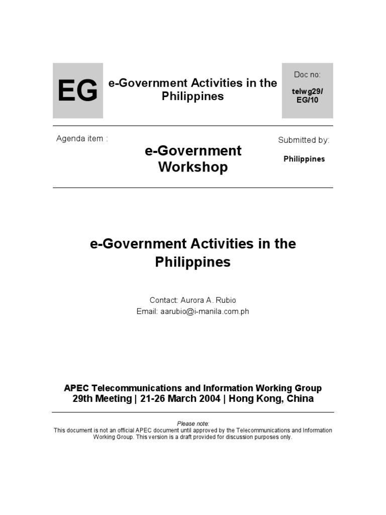 E Government | PDF | E Government | E Commerce