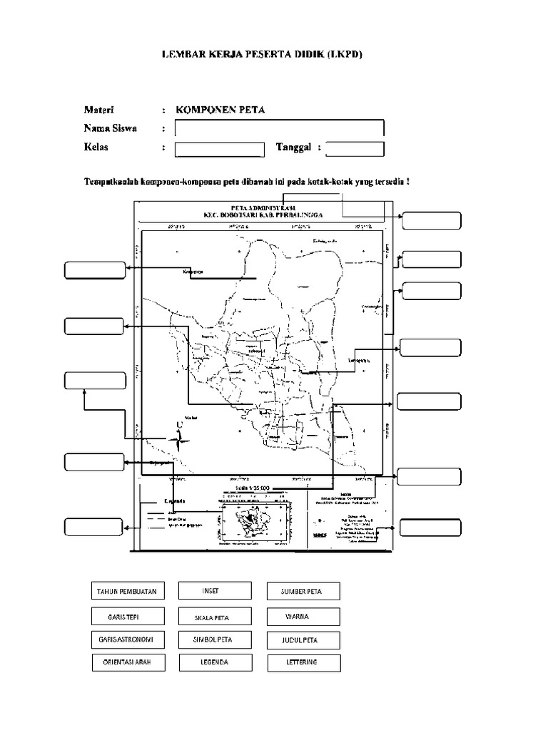LKPD KOMPONEN PETA | PDF