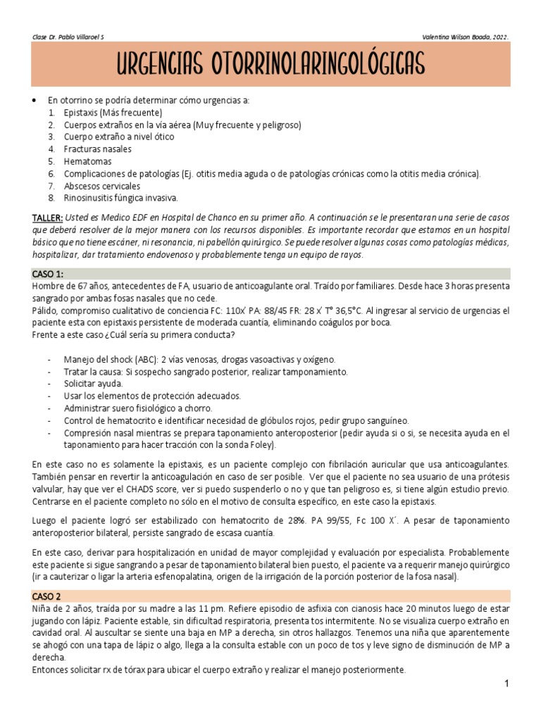3 Urgencias Orl PDF | PDF