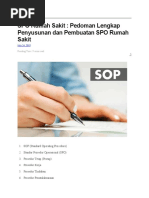 Pengertian dan Manfaat SPO Rumah Sakit | PDF