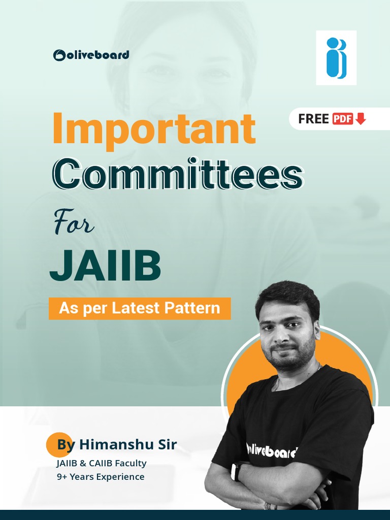 Important Committees For JAIIB PDF | PDF