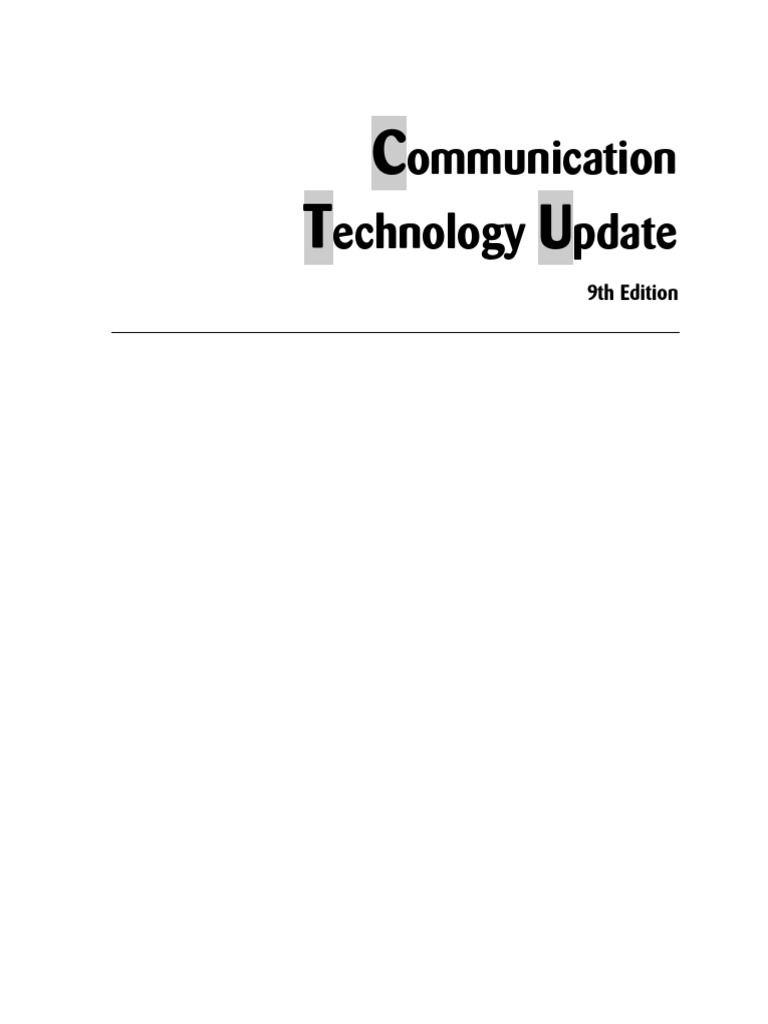Communication Technology Update | PDF