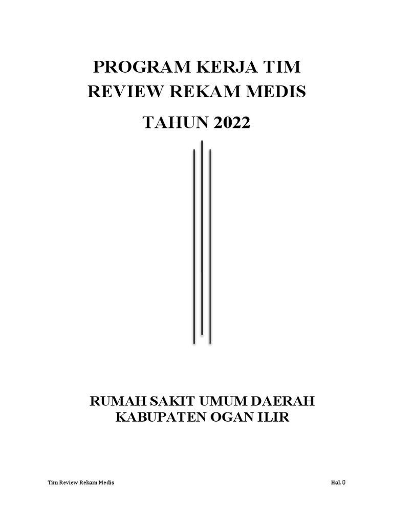 Program Kerja Tim Review Rekam Medis | PDF