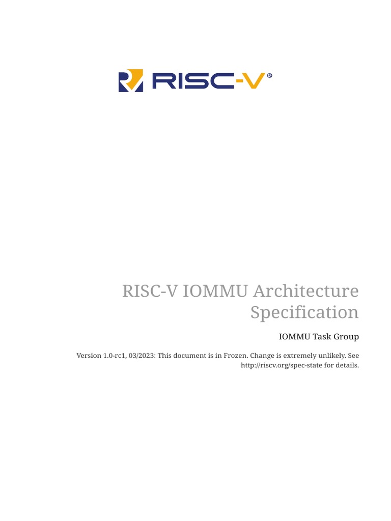 Riscv Iommu PDF | PDF