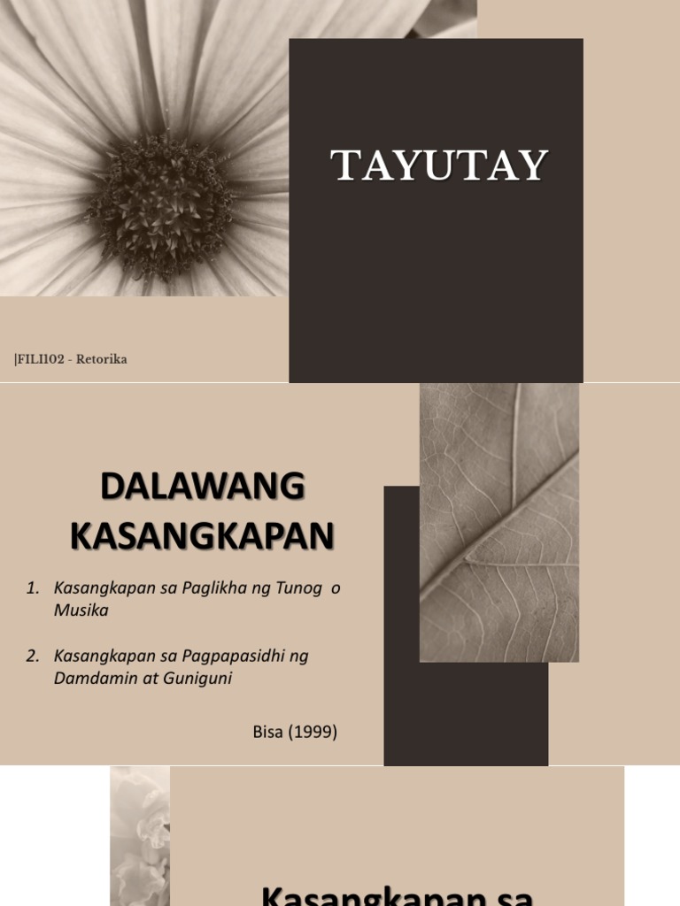 Tayutay | PDF