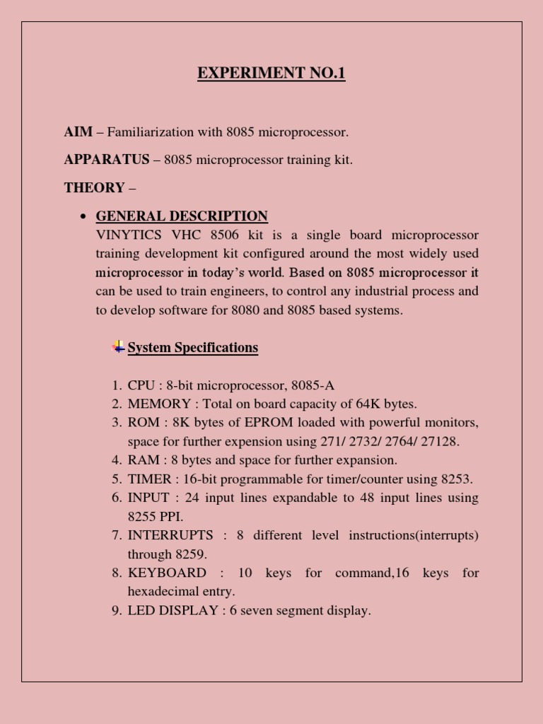 MP Lab | PDF | Microprocessor | Integrated Circuit