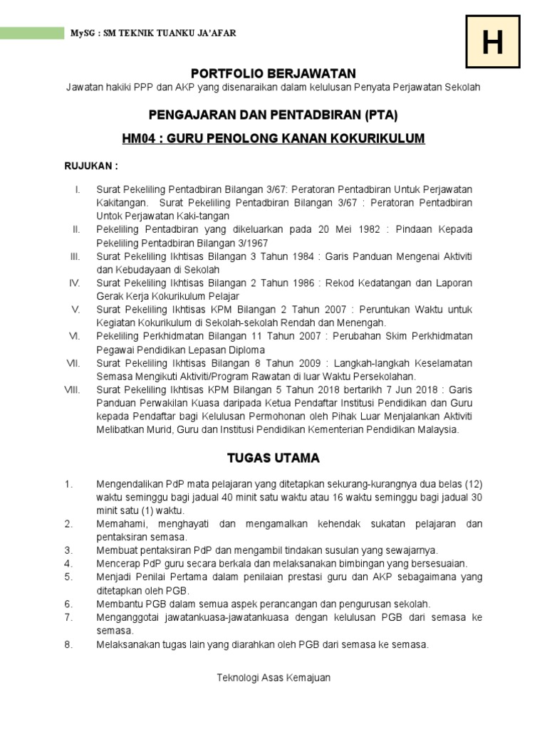 HM04 - PK Kokurikulum | PDF