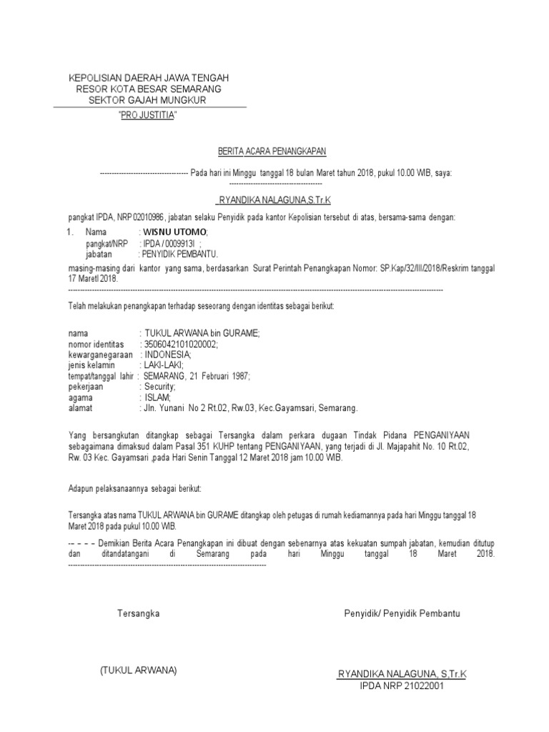 Ba Penangkapan | PDF