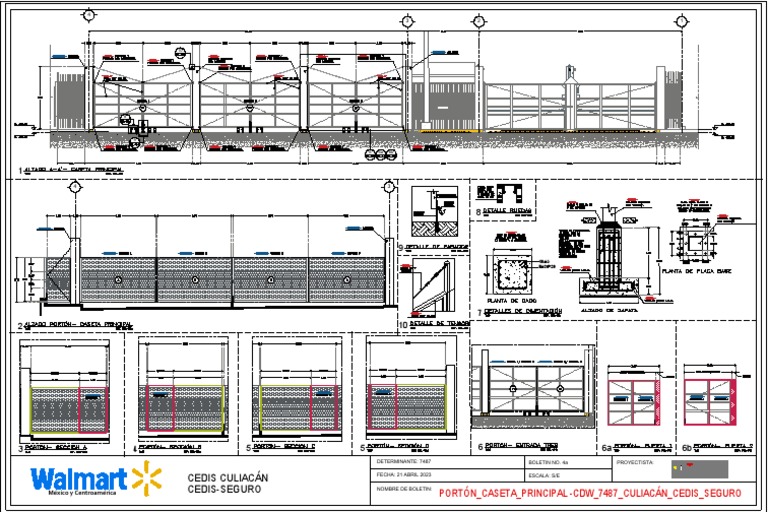 BOL-04a - PORTÓN - CASETA - PRINCIPAL-CDW - 7487 - CULIACÁN - CEDIS - SEGURO 2022-BOL-04a PDF | PDF