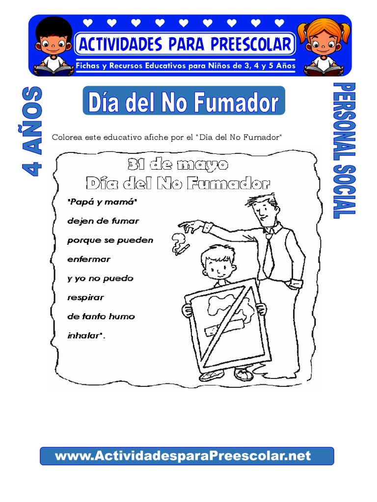 Afiche Educativo: Día del No Fumador | PDF